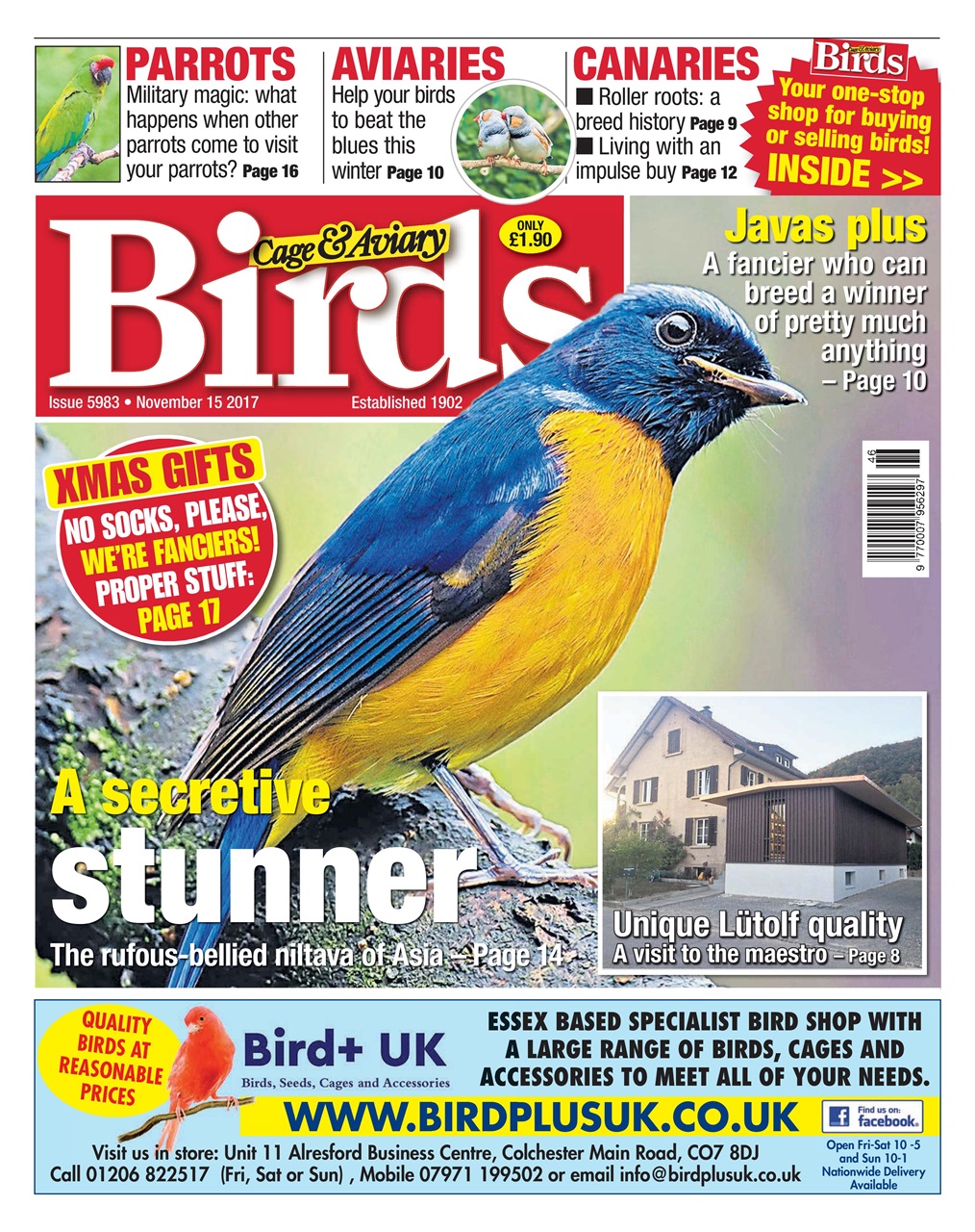 Cage & Aviary Birds Magazine - 15 November 2017 Back Issue