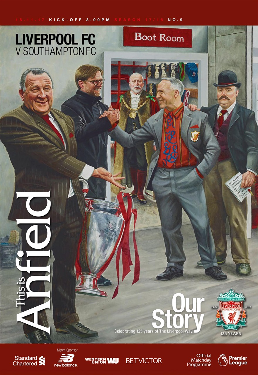 Liverpool FC Programmes - vs Southampton 17/18 Back Issue