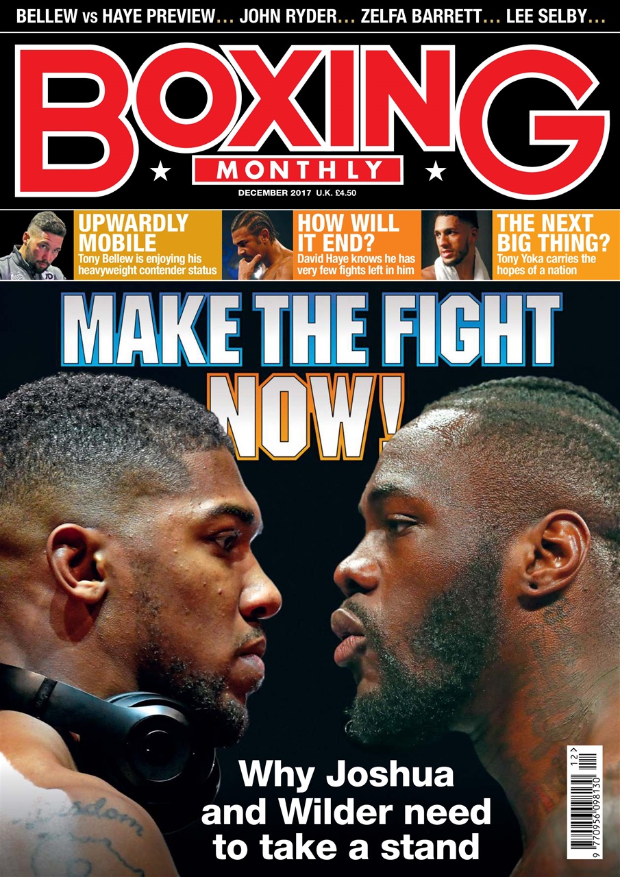 Boxing Monthly Magazine - December 2017 Back Issue