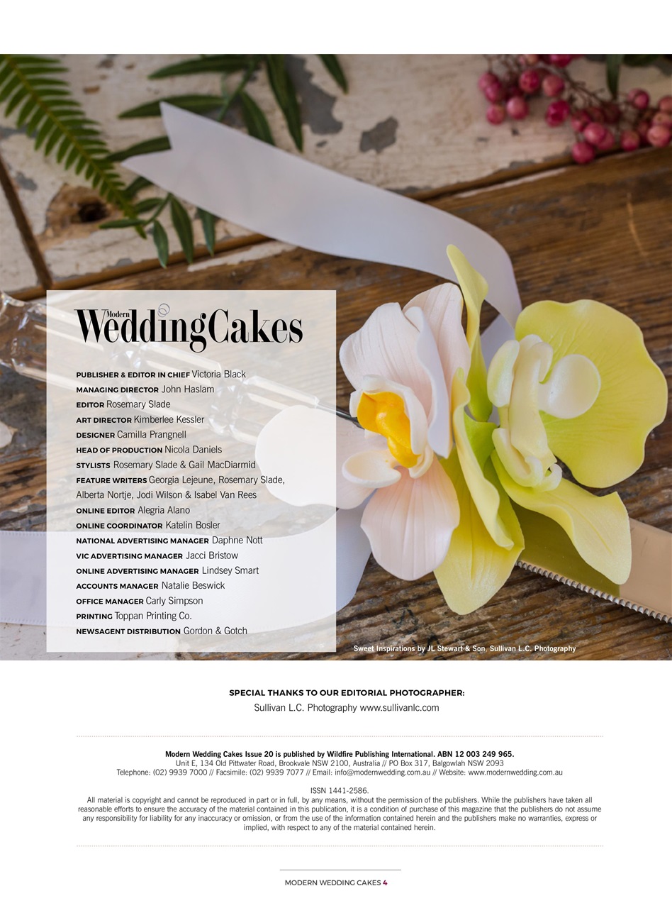 Modern Wedding Magazine - Modern Wedding Cakes - Issue 20 Back Issue