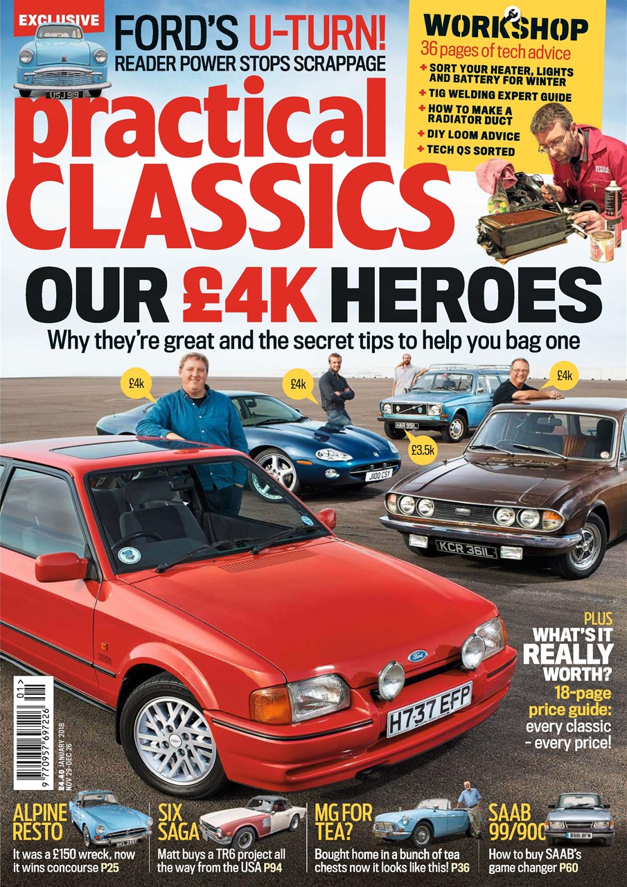 Practical Classics Magazine - January 2018 Subscriptions | Pocketmags