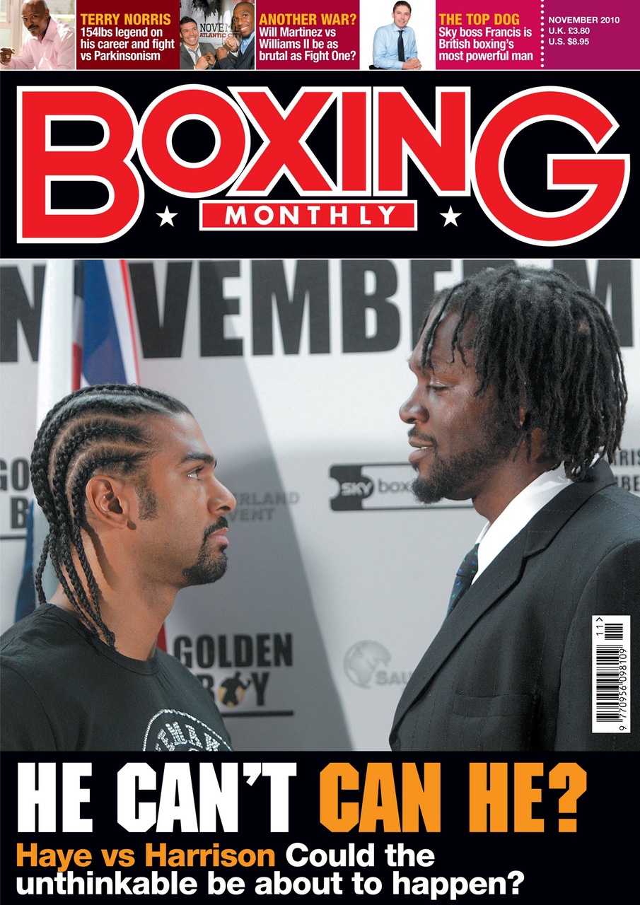 Boxing Monthly Magazine - Boxing Monthly November 2010 Back Issue