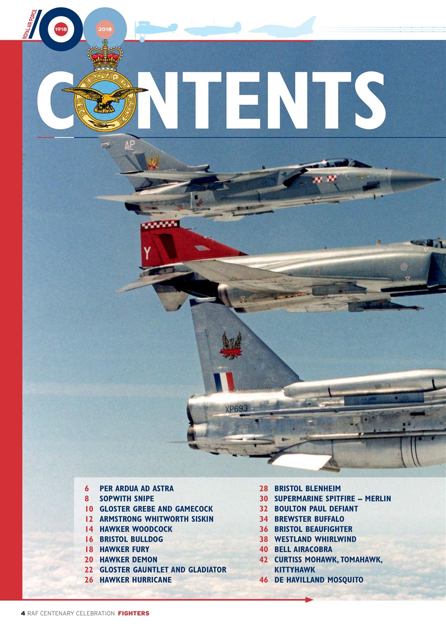 Combat Aircraft Journal Magazine - Fighters of the RAF Centenary ...