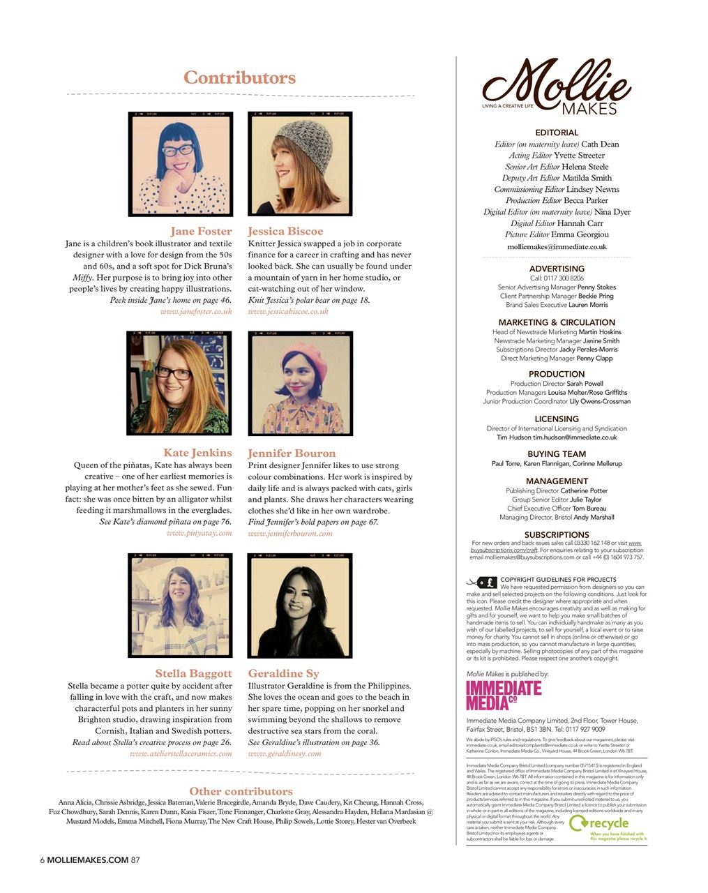 Mollie magazine - Issue 87 Back Issue