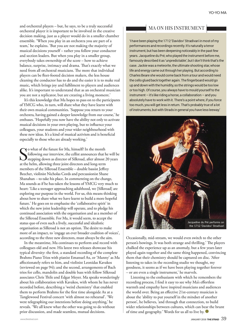 The Strad Magazine - January 2018 and String Courses supplement Back Issue