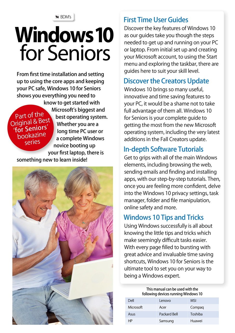 Tech for Seniors Magazine - Windows 10 for Seniors Back Issue
