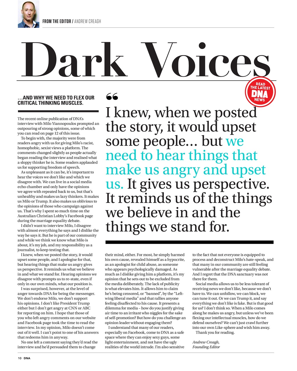 DNA Magazine - DNA #216 | The Next Big Things Subscriptions | Pocketmags