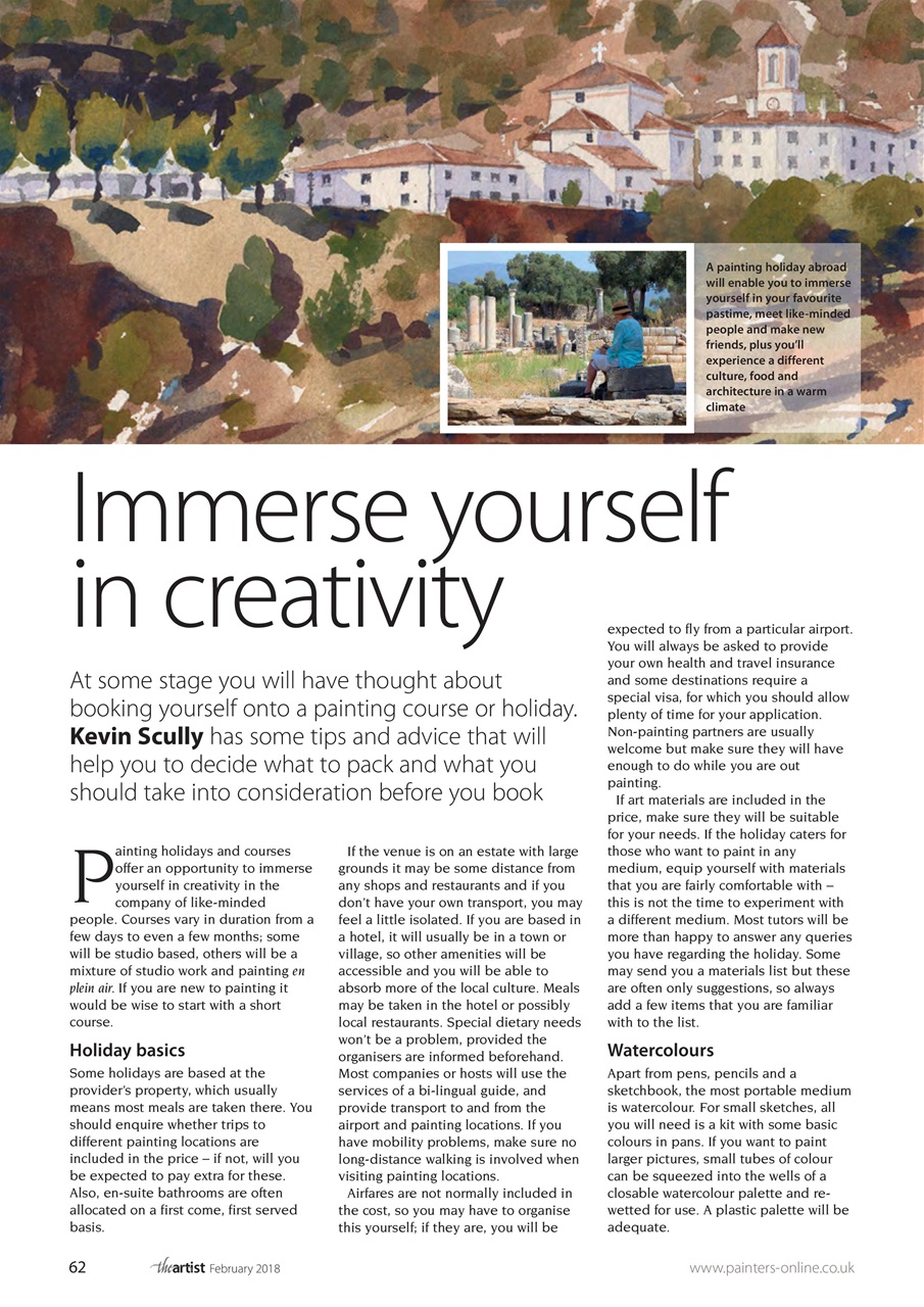 The Artist Magazine - February 18 Back Issue