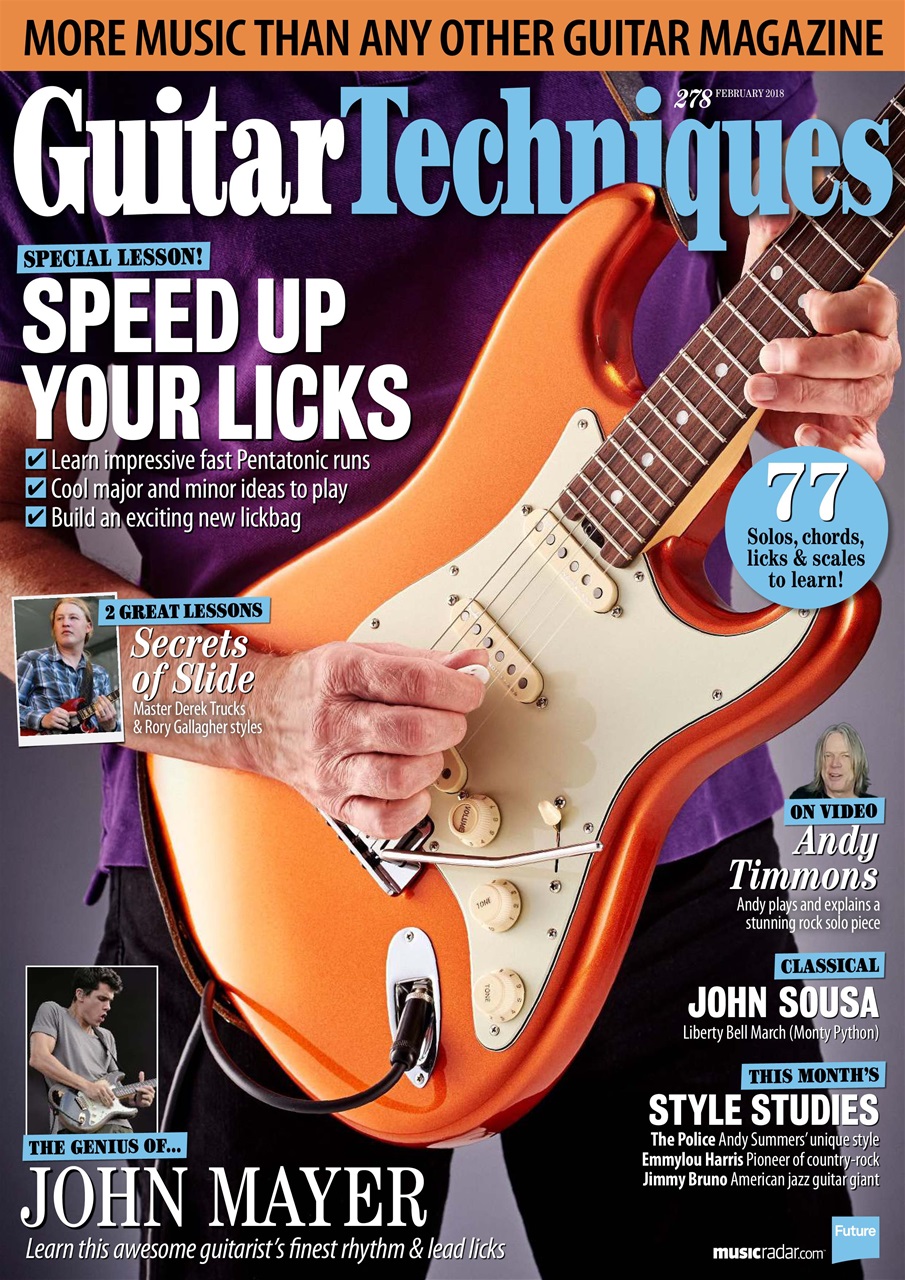 Guitar Techniques Magazine - February 2018 Subscriptions | Pocketmags
