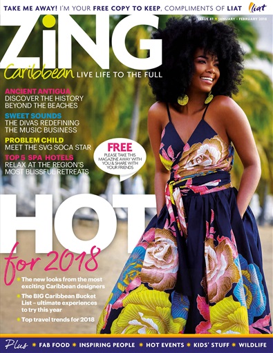 ZiNG Caribbean Magazine Subscriptions and Issue 41, January 2018 Issue