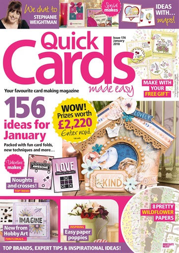 Quick Cards Made Easy Magazine Subscriptions and January 2018 Issue