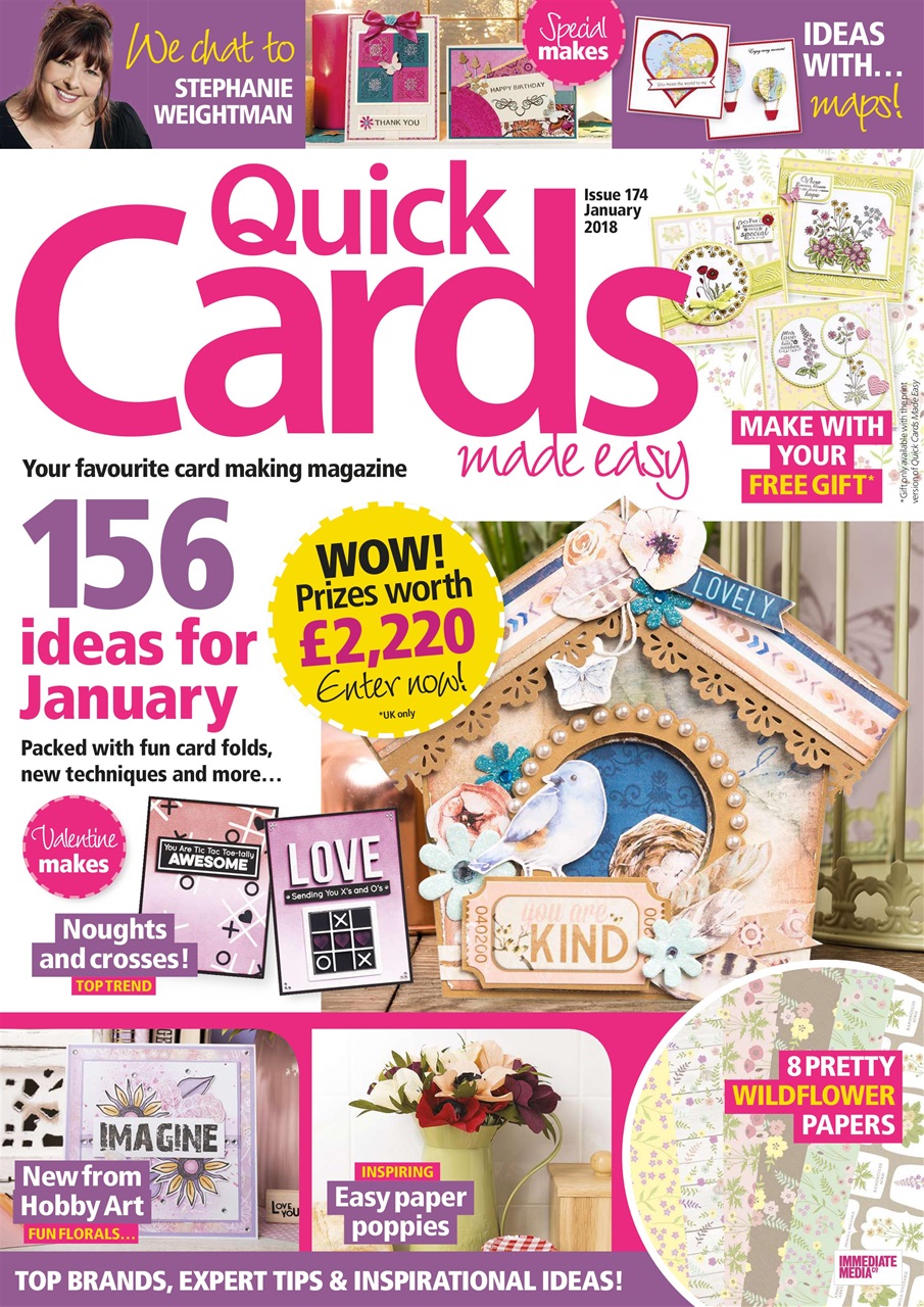Quick Cards Made Easy Magazine - January 2018 Subscriptions | Pocketmags