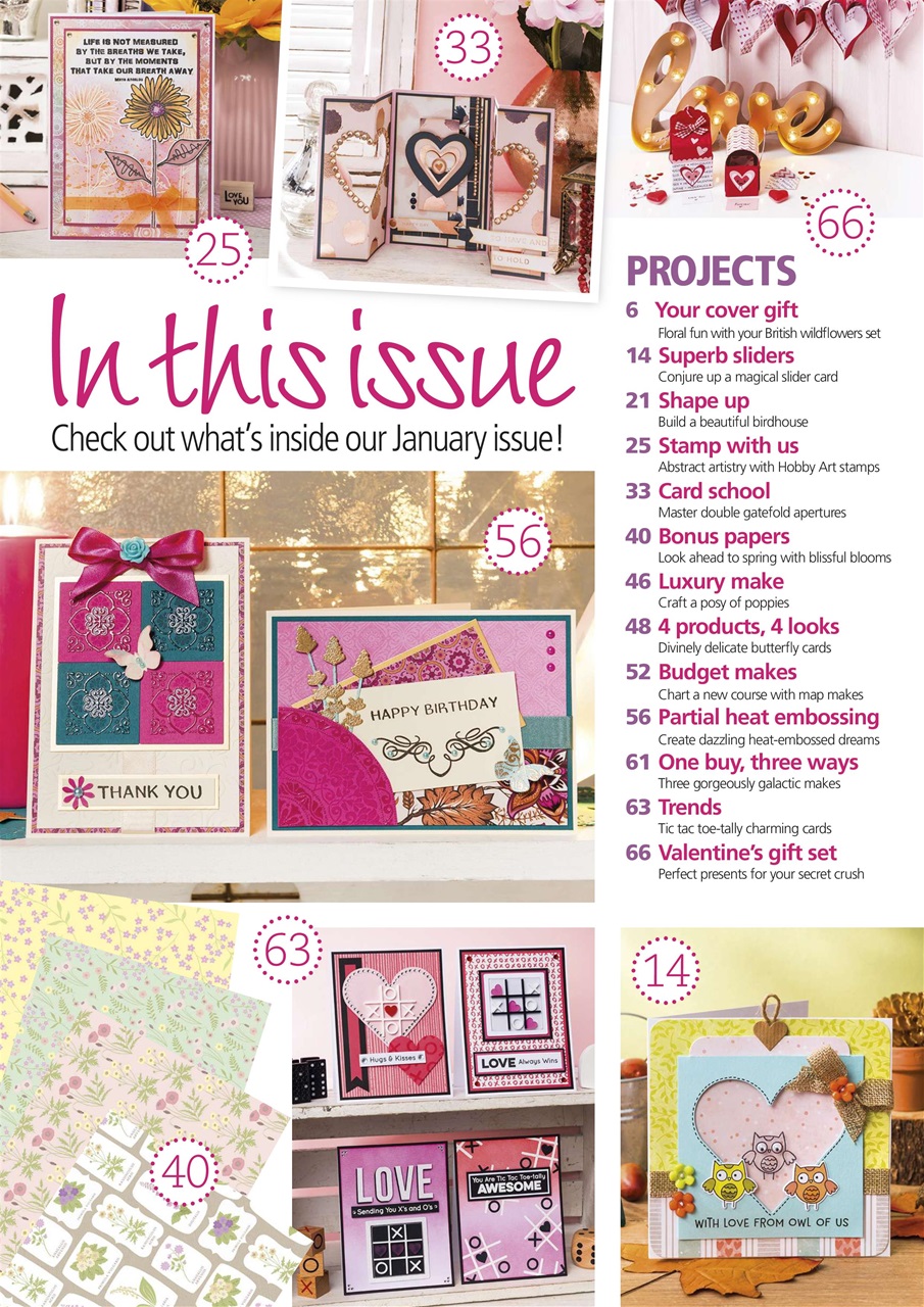 Quick Cards Made Easy Magazine Subscriptions and January 2018 Issue