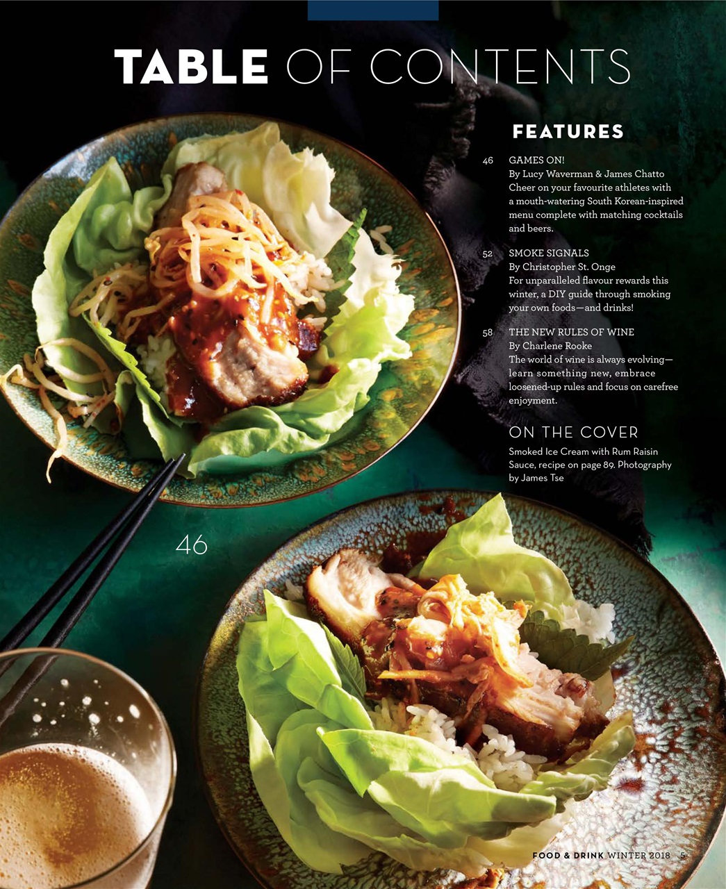 LCBO Food & Drink Magazine - Winter 2018 Back Issue