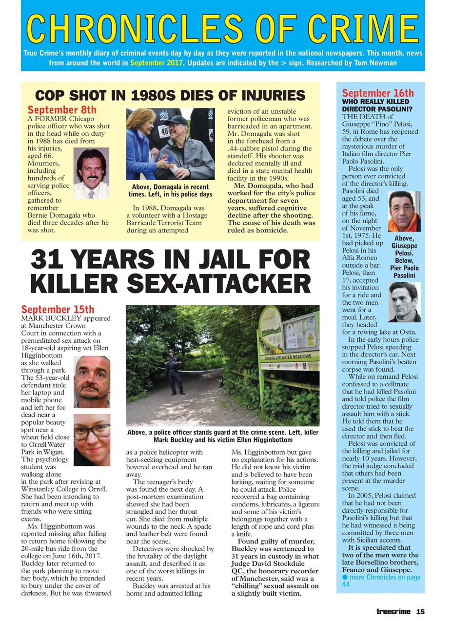 True Crime Magazine - Jan-18 Back Issue