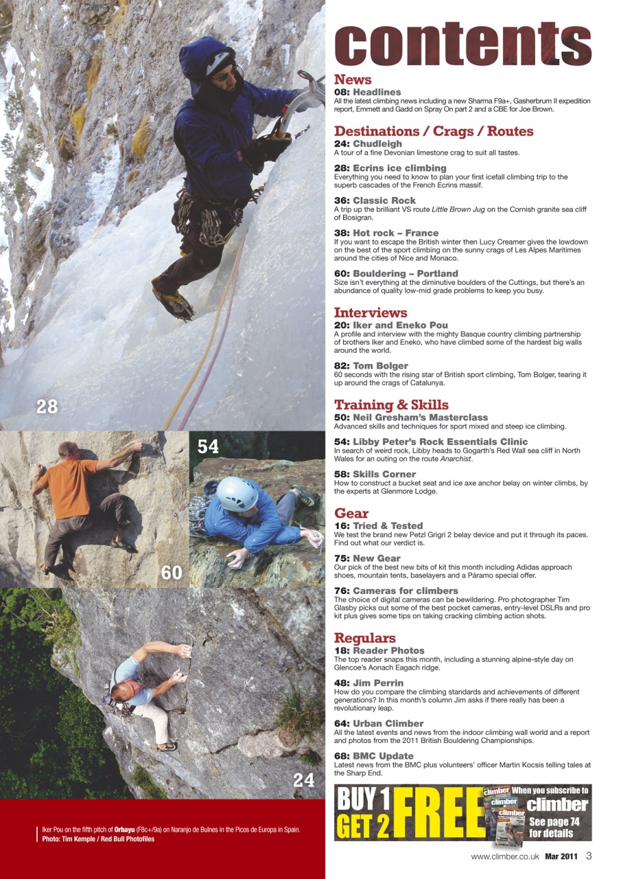 Climber Magazine - Climber Mar11 Back Issue