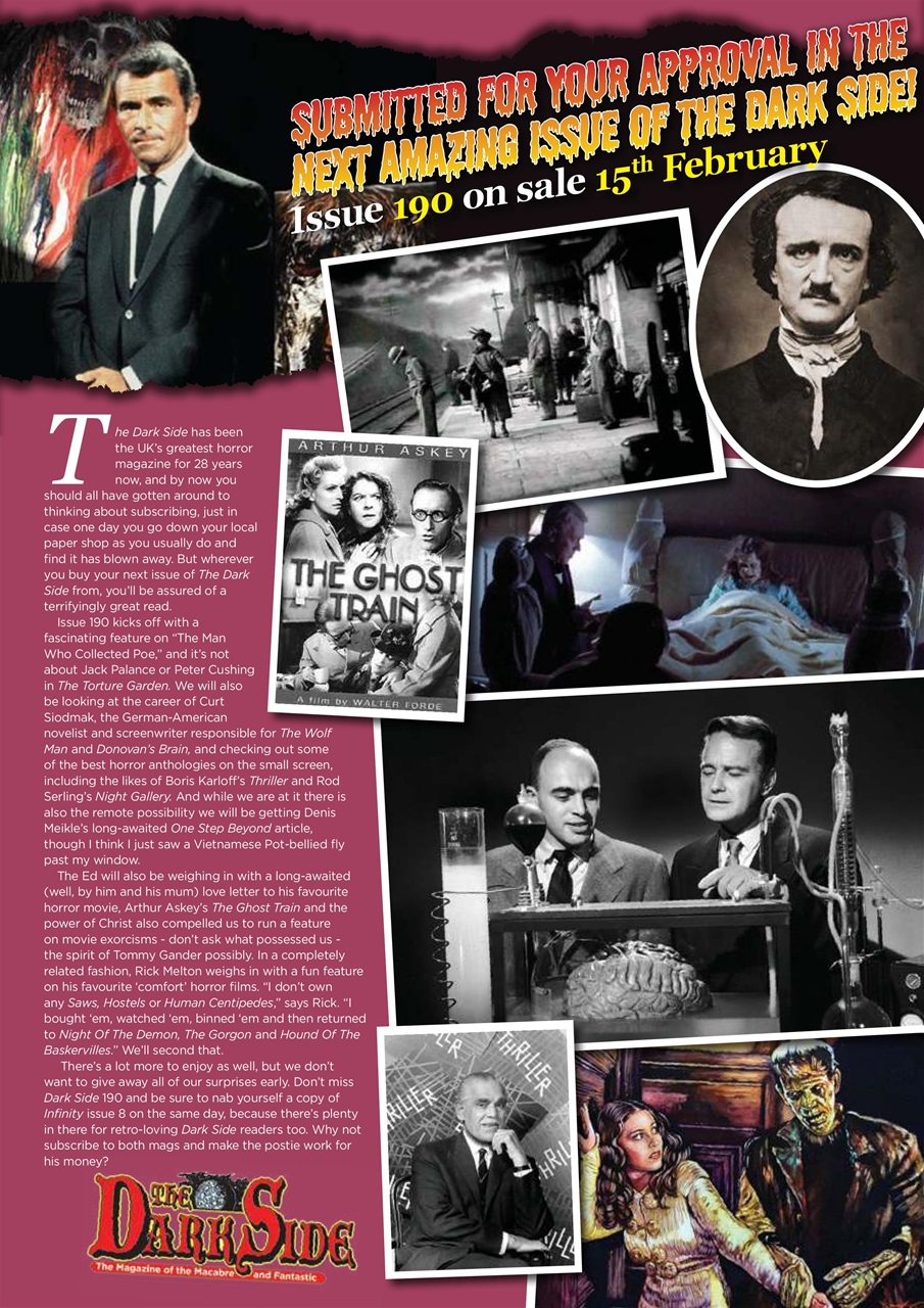 The Darkside Magazine - Issue 189: Back to the 80s Back Issue
