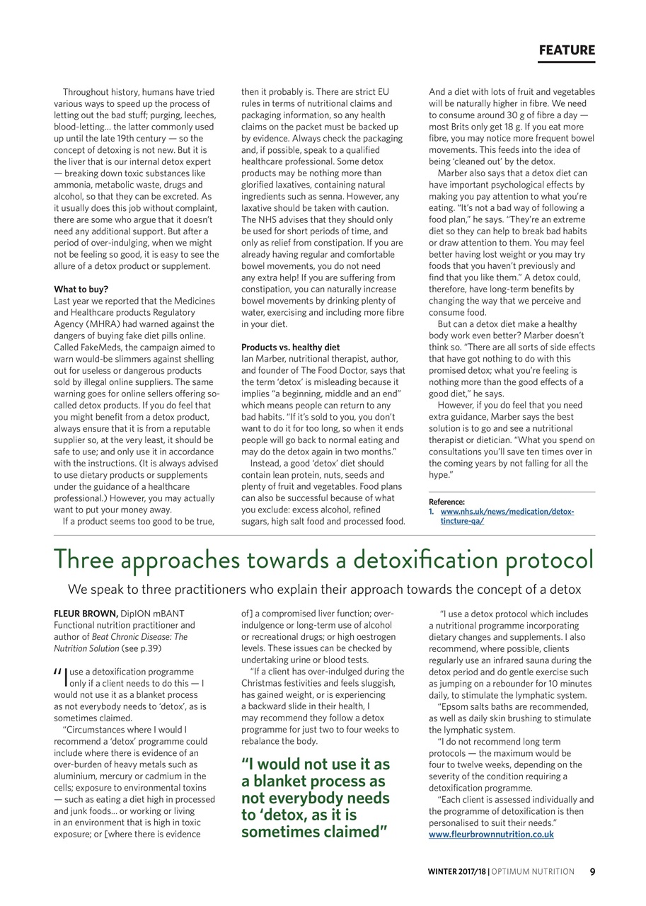 Optimum Nutrition Magazine - Winter 2017 Subscriptions | Pocketmags