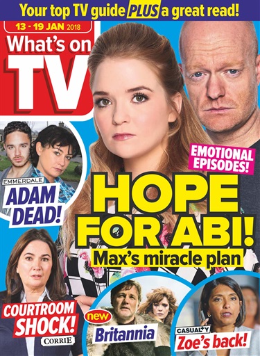 What's on TV Magazine - 13th January 2018 Back Issue