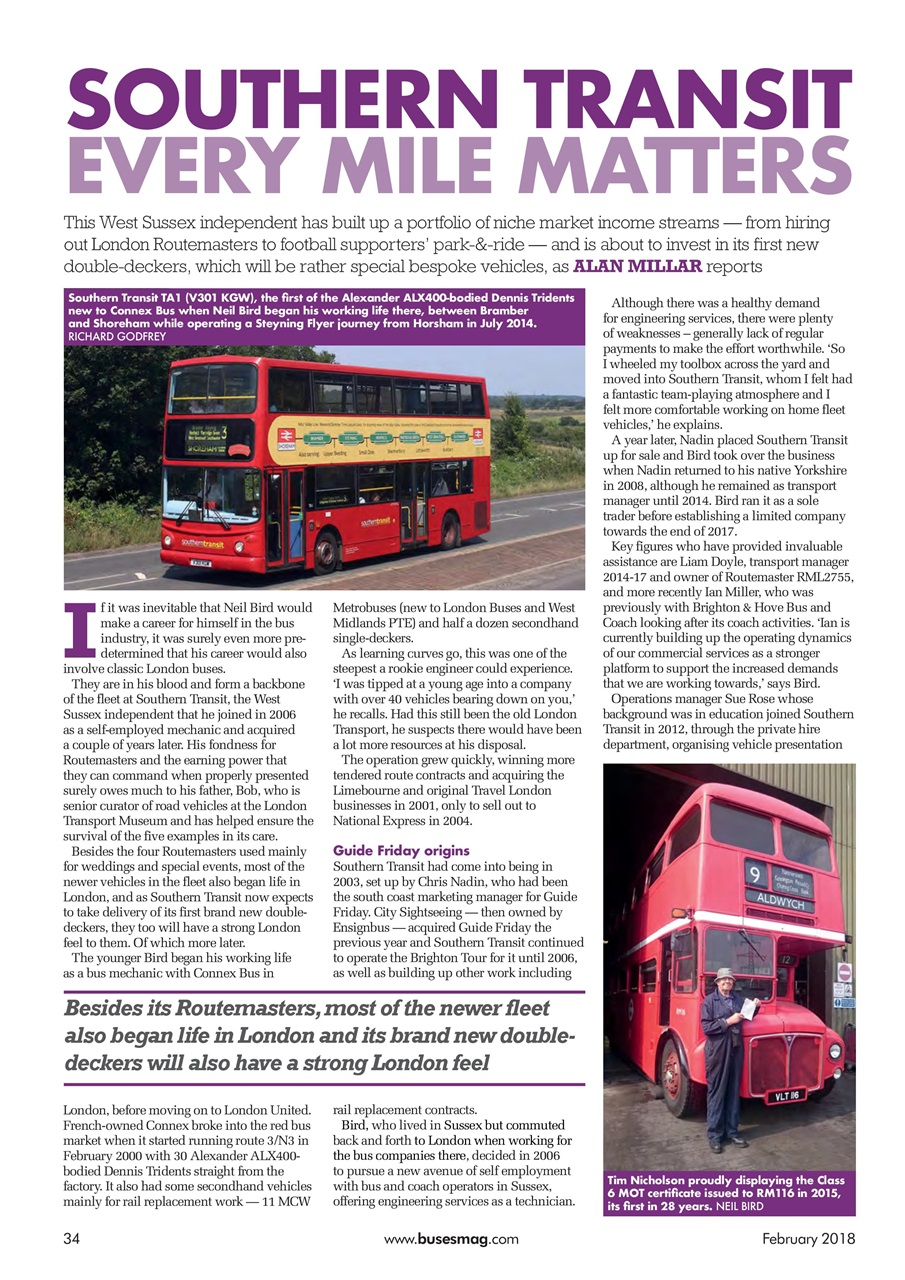 Buses Magazine - February 2018 Subscriptions | Pocketmags