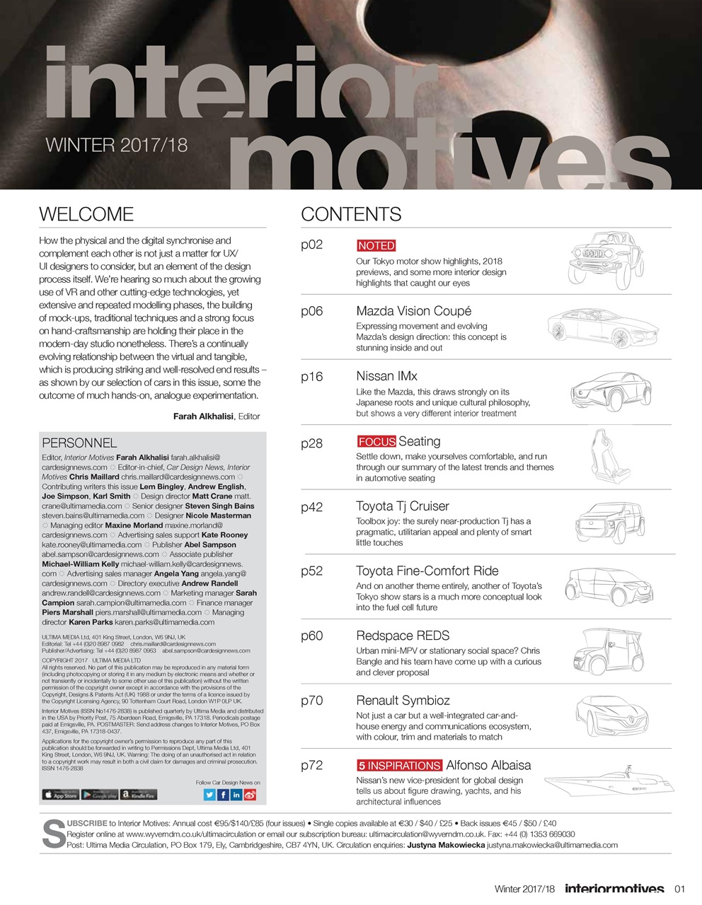 Interior Motives Magazine - Winter 2017/18 Back Issue