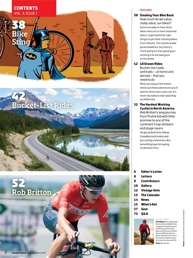 Canadian Cycling Magazine - Volume 9 Issue 1 Back Issue
