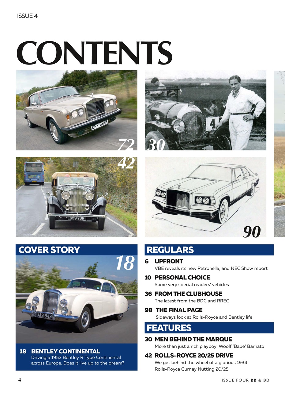 Rolls-Royce & Bentley Driver Magazine - Issue 4 Back Issue