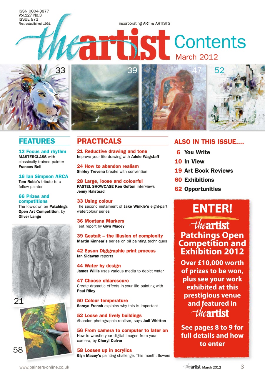 The Artist Magazine - March 2012 Back Issue