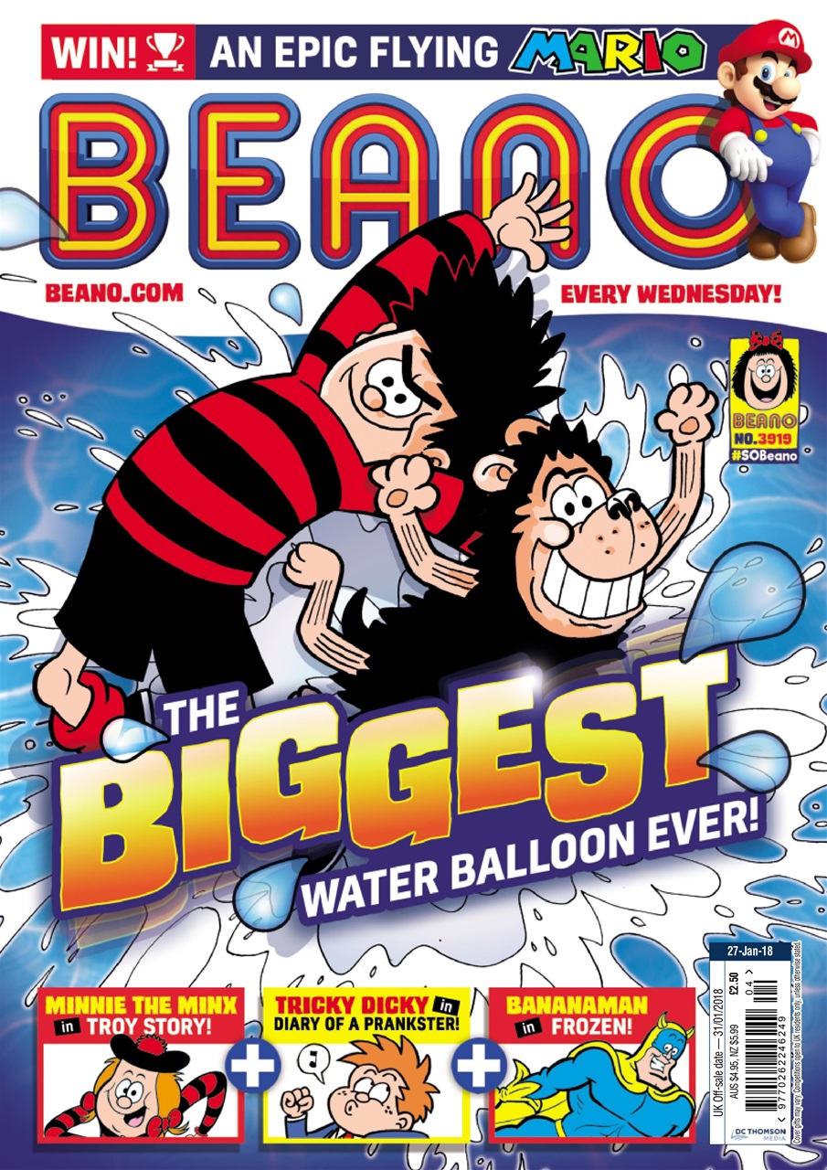 Beano Magazine - 27th January 2018 Back Issue