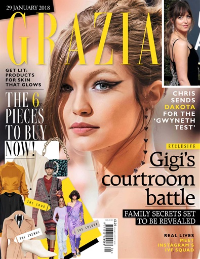 Grazia Magazine - 29th January 2018 Back Issue