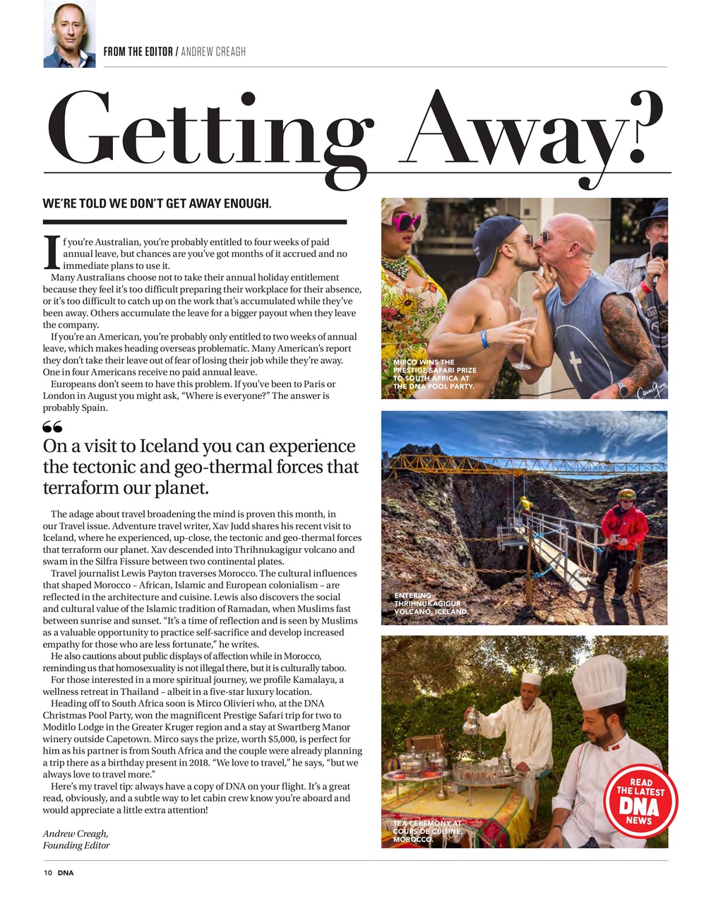 DNA Magazine - DNA #217 | The Travel Issue Back Issue