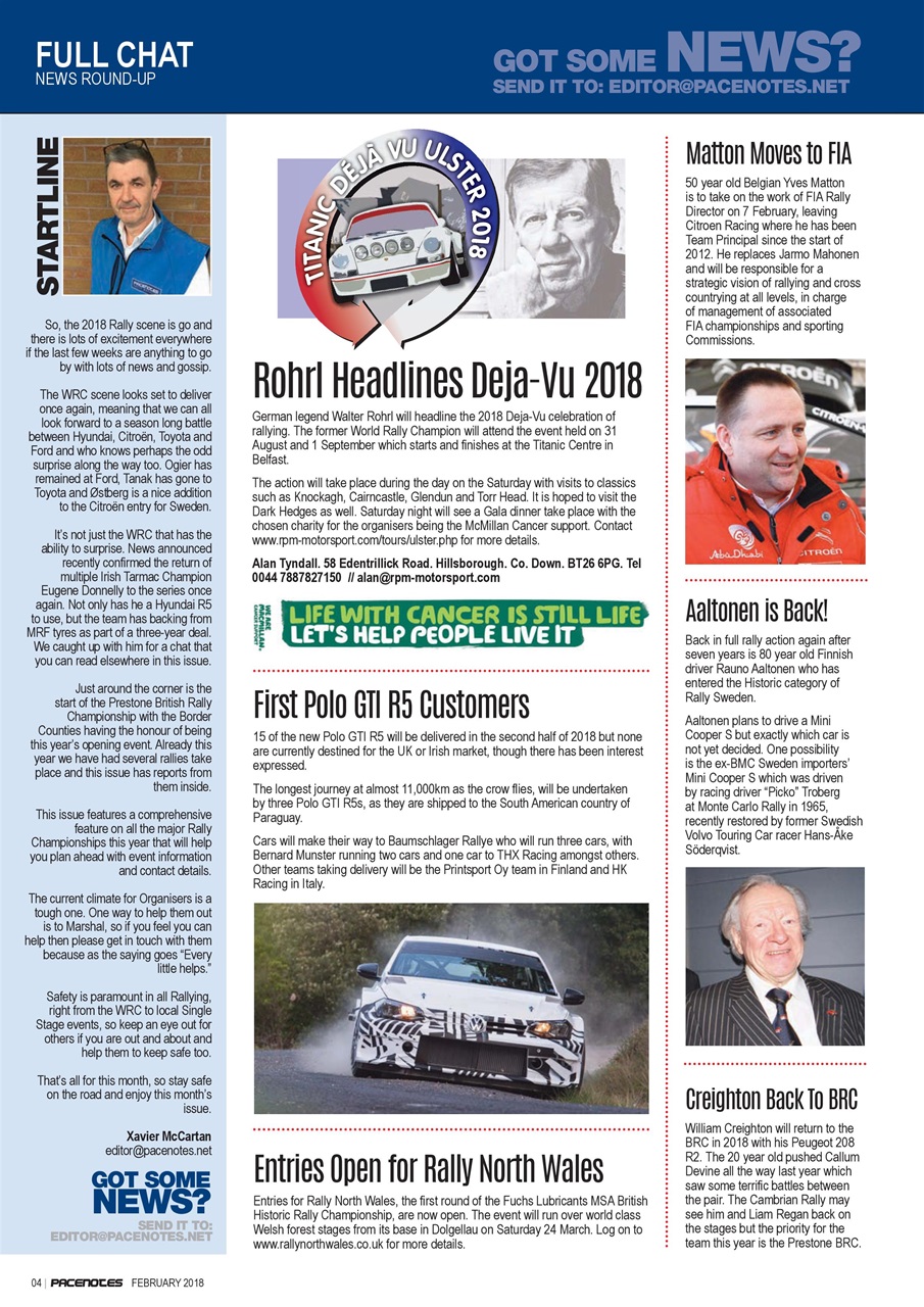 Pacenotes Rally magazine - Issue 163 - Feb 2018 Back Issue
