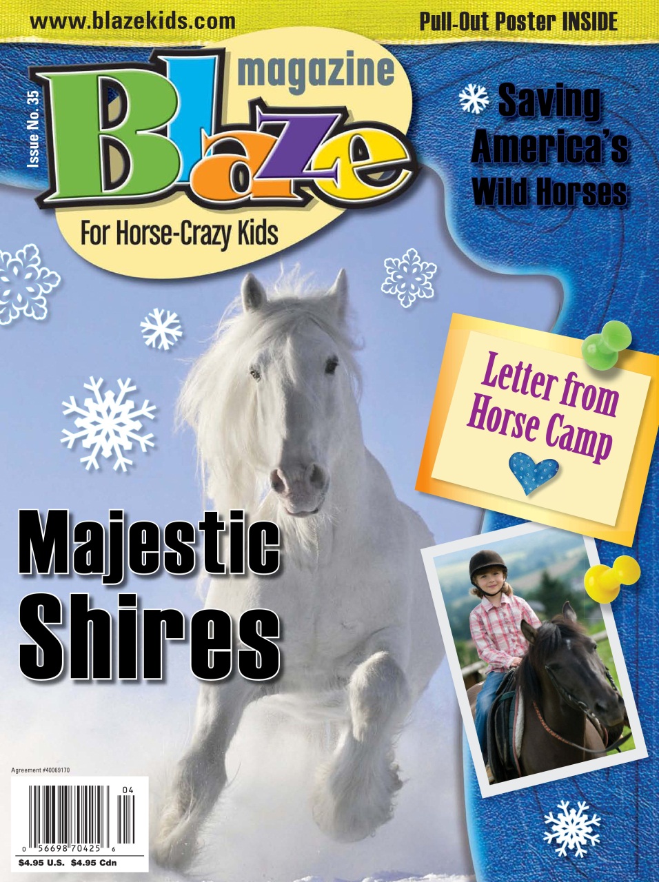 Blaze Magazine For Horse Crazy Kids - Issue No. 35 Back Issue