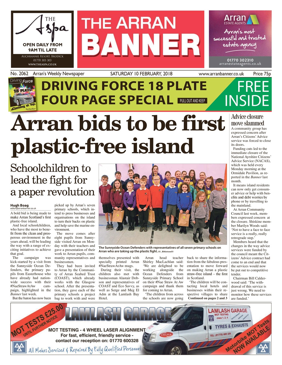 Arran Banner Magazine - 10th February 2018 Subscriptions | Pocketmags