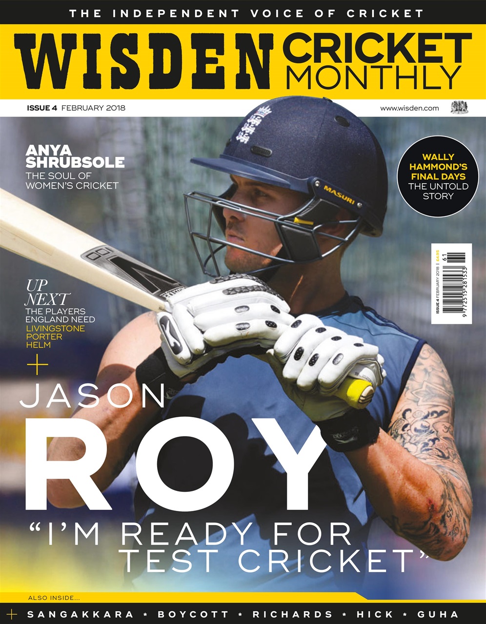 Wisden Cricket Monthly Magazine - February 2018 Back Issue