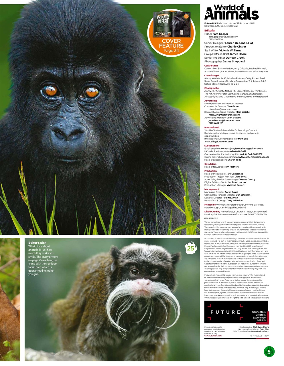 World of Animals Magazine - Issue 56 Back Issue
