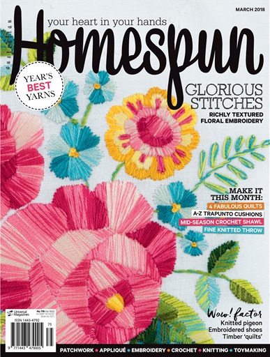 Homespun Magazine - Issue#19.3 2018 Back Issue