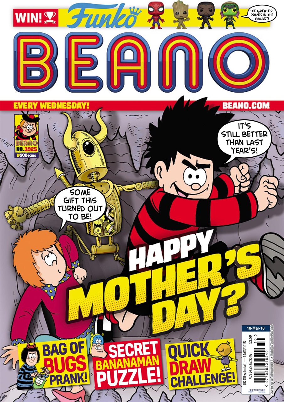 Beano Magazine - 10th March 2018 Back Issue
