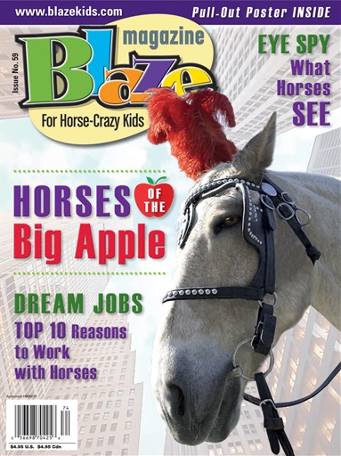 Blaze Magazine For Horse Crazy Kids - Isse 59 Winter 2018 Back Issue