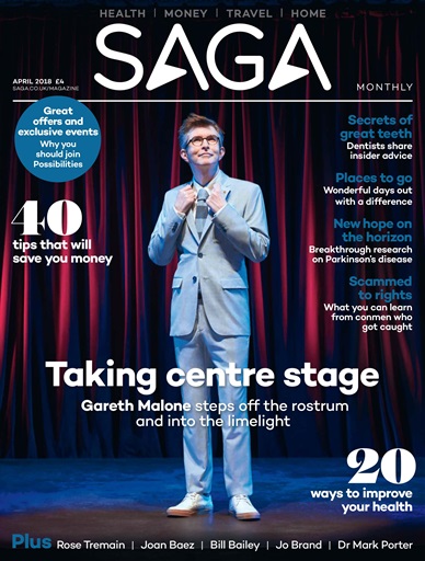 Saga Magazine - April 2018 Subscriptions | Pocketmags