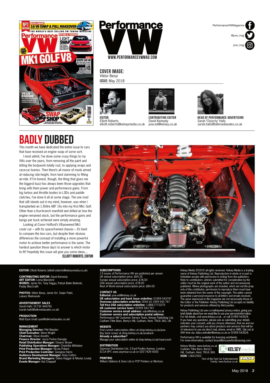 Performance VW Magazine - May 2018 Back Issue