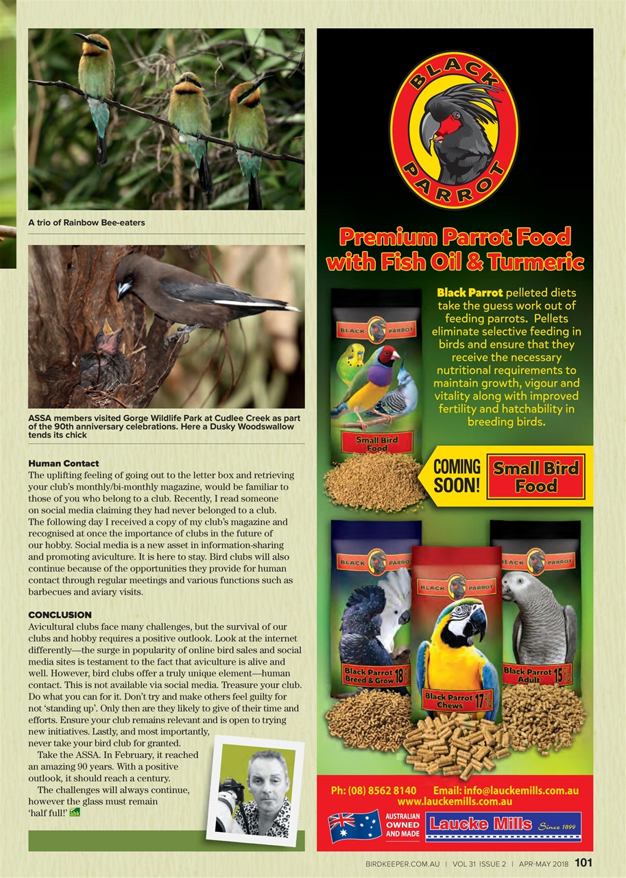 Australian Birdkeeper Magazine - BirdKeeper Vol 31 Issue 2 Back Issue