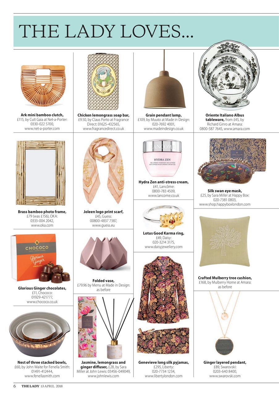 The Lady Magazine - 13 April 2018 Back Issue