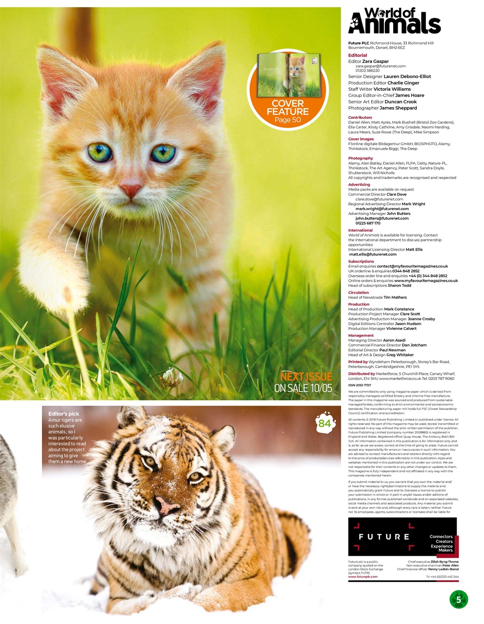 World of Animals Magazine - Issue 58 Back Issue