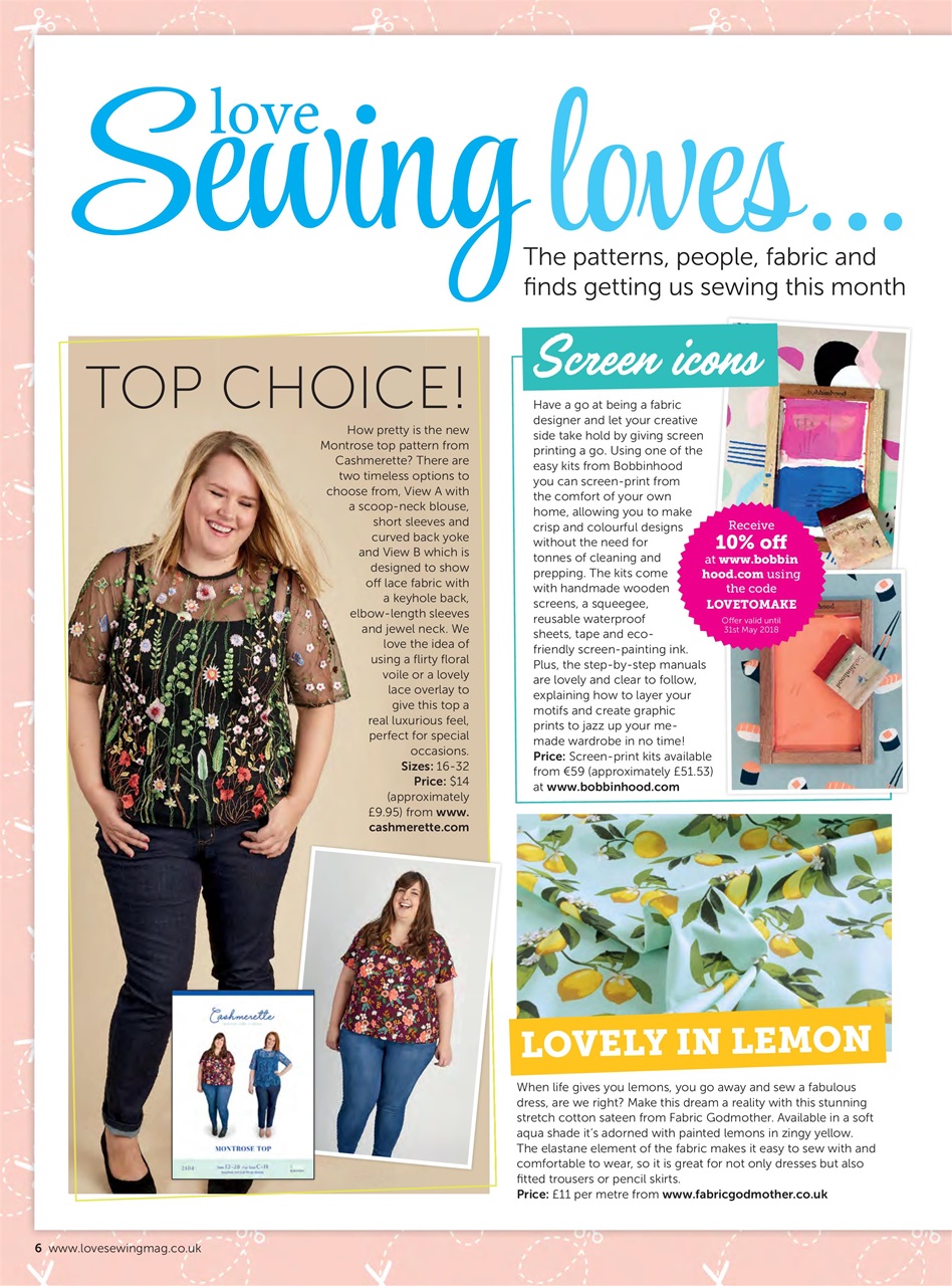 Love Sewing Magazine - Issue 52 Back Issue