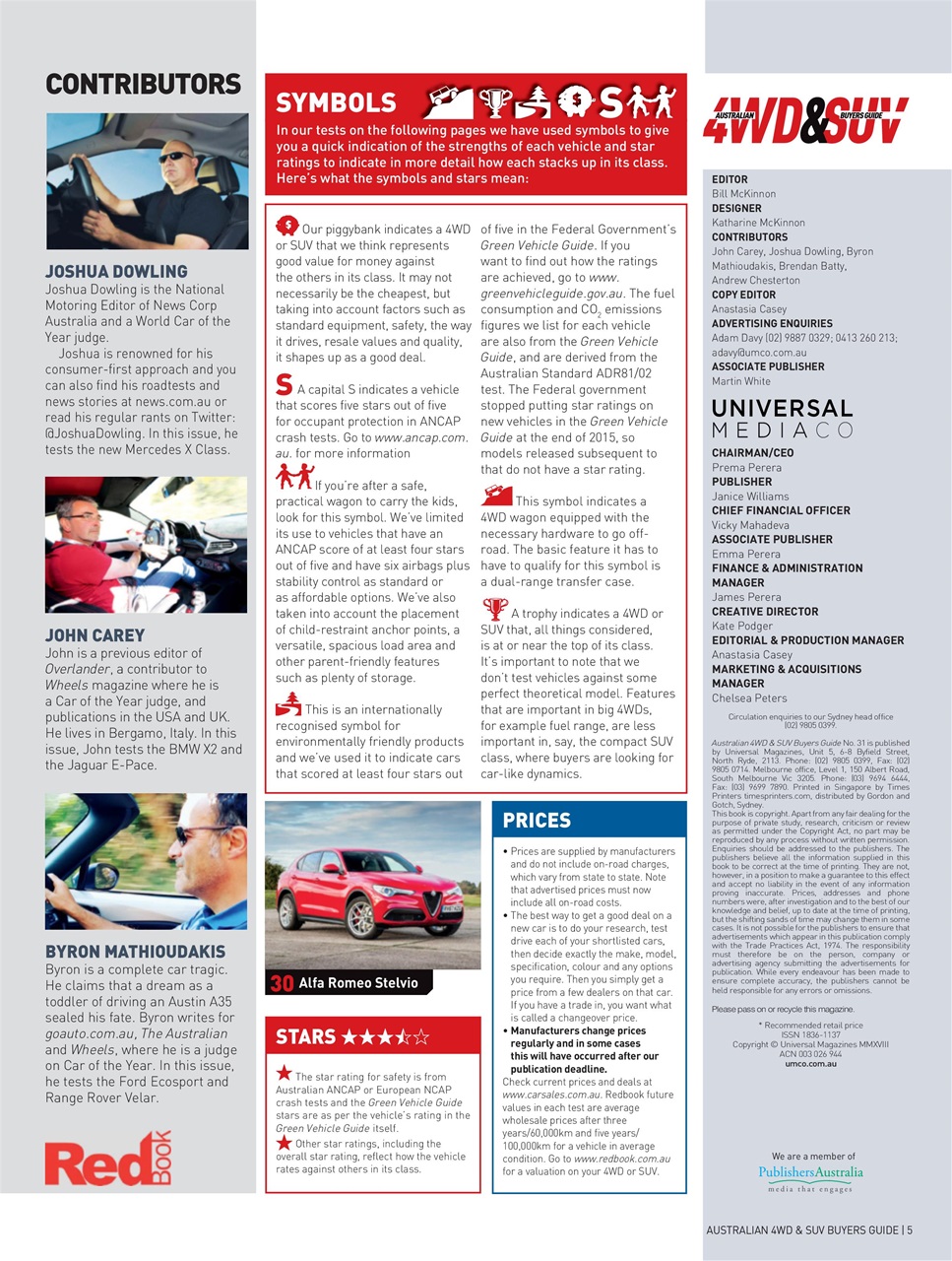 Australian 4WD and SUV Buyers Guide Magazine - Issue 31 Back Issue