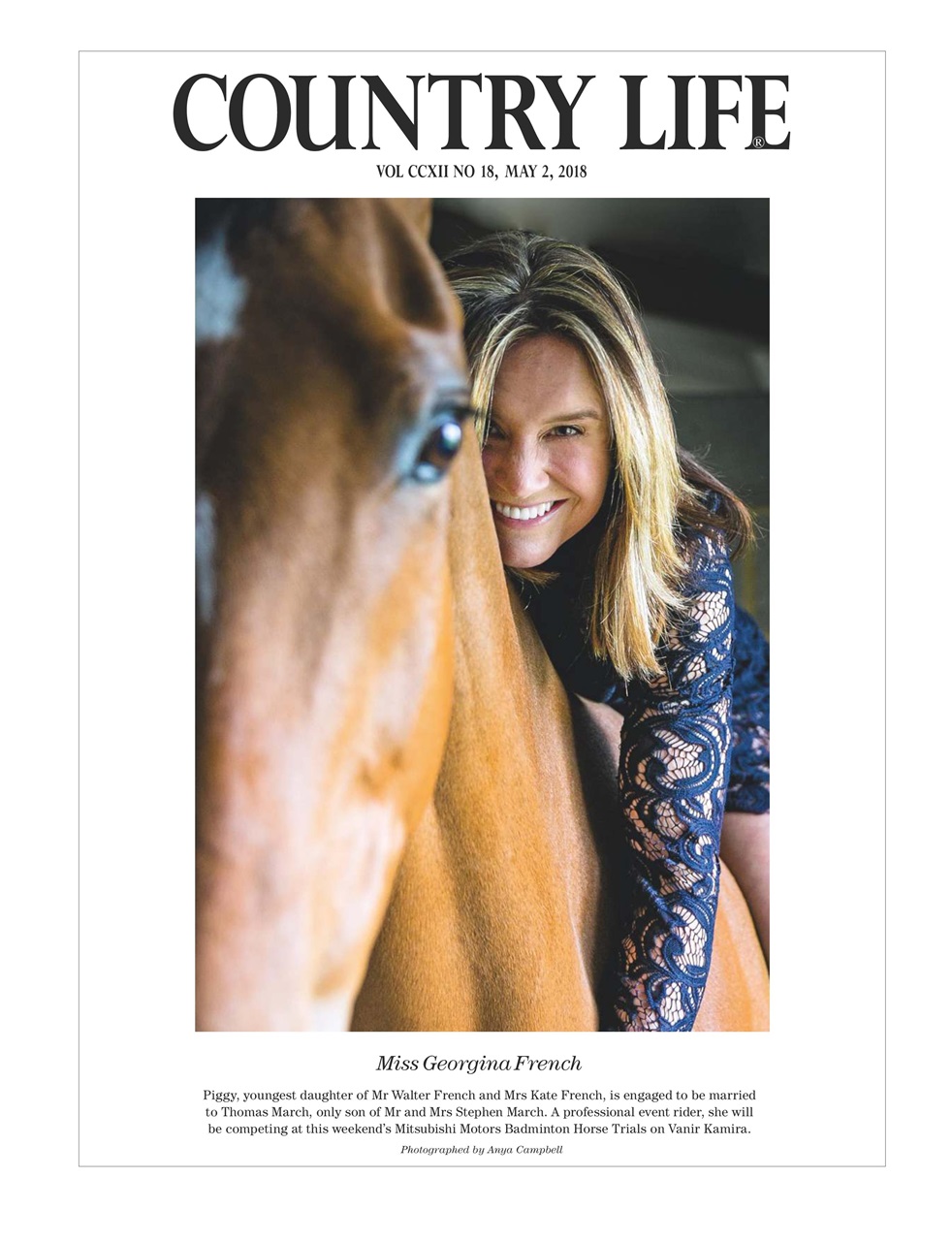 Country Life Magazine - 2nd May 2018 Back Issue