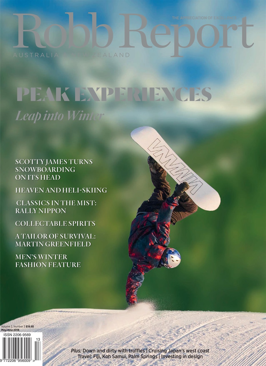 Robb Report Australia & New Zealand Magazine - May Jun 2018 Back Issue