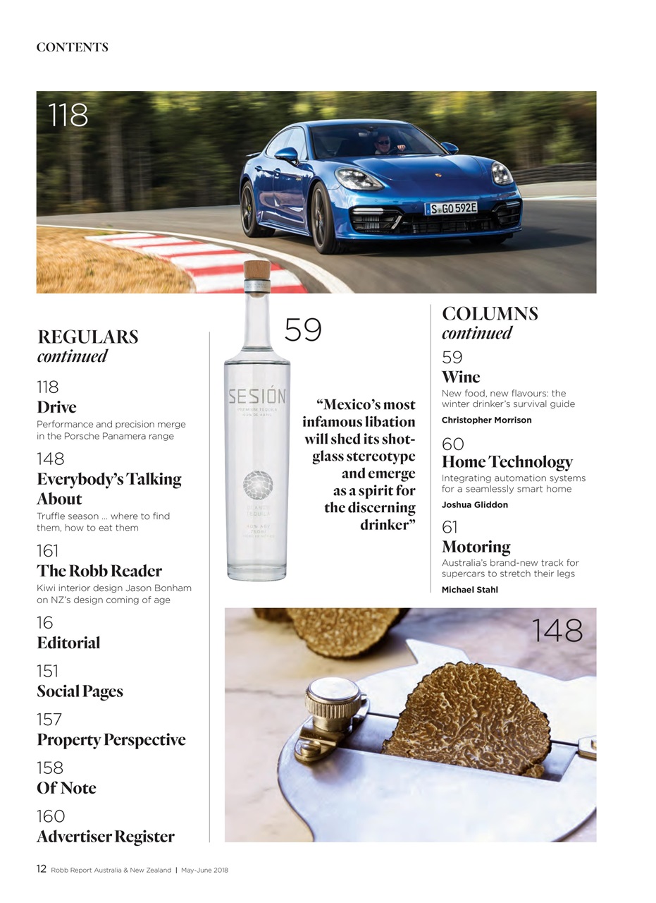 Robb Report Australia & New Zealand Magazine - May Jun 2018 Back Issue