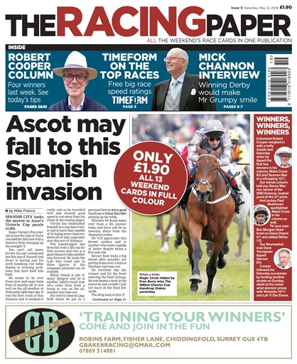 The Racing Paper Magazine - 11th May 2018 Back Issue